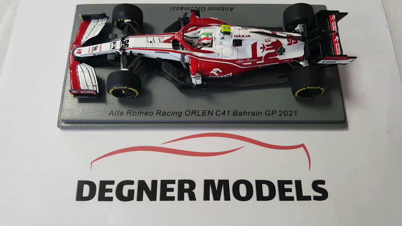 Degner Models on Twitter: "Antonio Giovinazzi Bahrain GP 2021 Alfa Romeo Racing available at ...