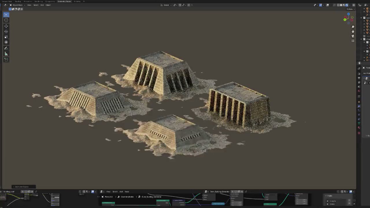 80 LEVEL on Twitter: "Have a look at these amazing building generators created using Blender's ...