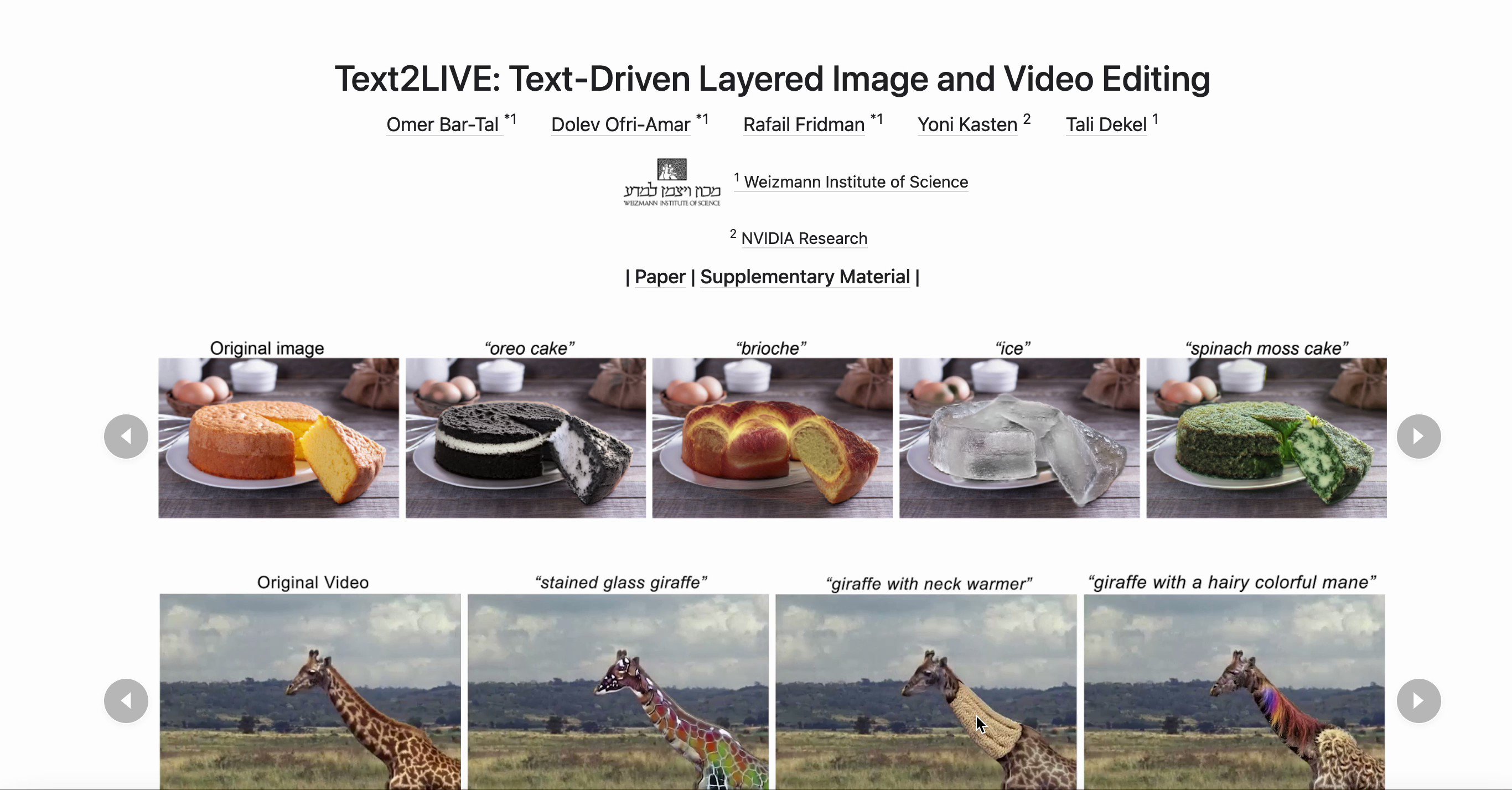 AK on Twitter: "Text2LIVE: Text-Driven Layered Image and Video Editing abs: https://t.co ...