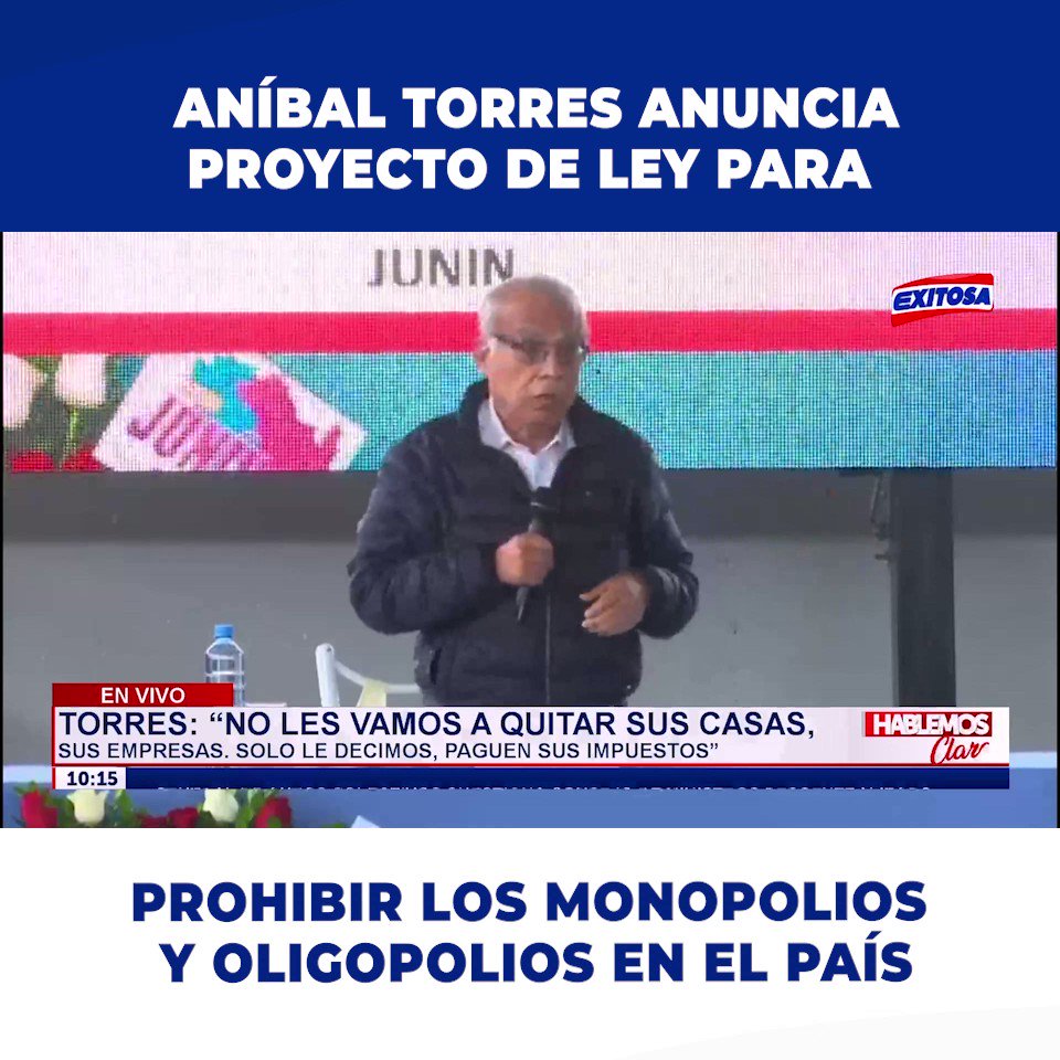 Exitosa Noticias On Twitter 🔵🔴aníbal Torres Anuncia Proyecto De Ley