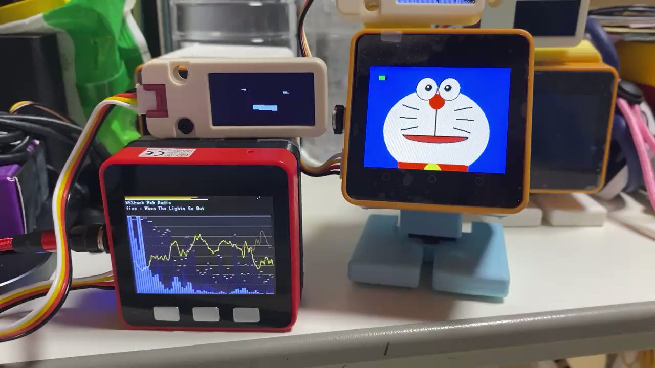 robo8080 on Twitter: "RT @robo8080: 朝から賑やか♪ 🎶♫ #M5Stack #M5Unified #ｽﾀｯｸﾁｬﾝ #WebRadio https://t ...