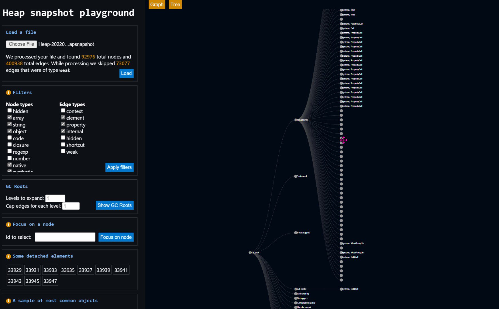 Patrick on Twitter: "Such a cool JS memory heap snapshot visualization tool by @jose_luisleal 😍 ...