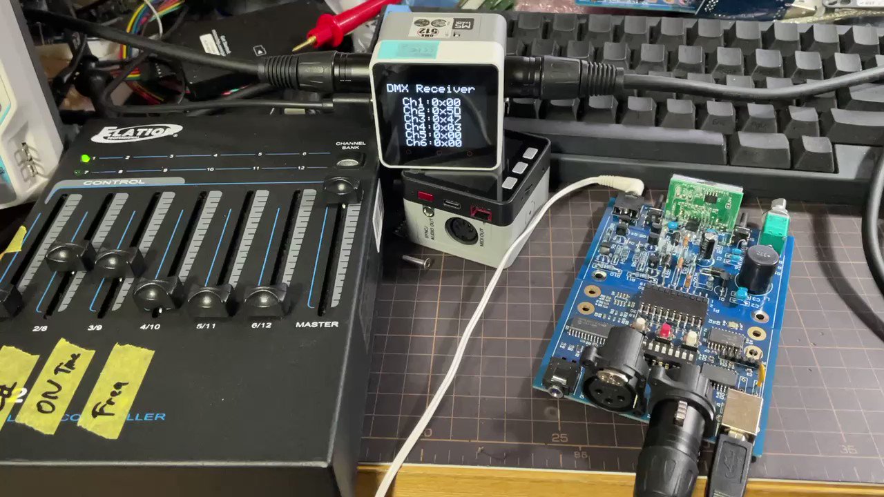 M5Stack on Twitter: "@pcjpnet @necobut do u have some suggestions about this DMX Base?" / Twitter