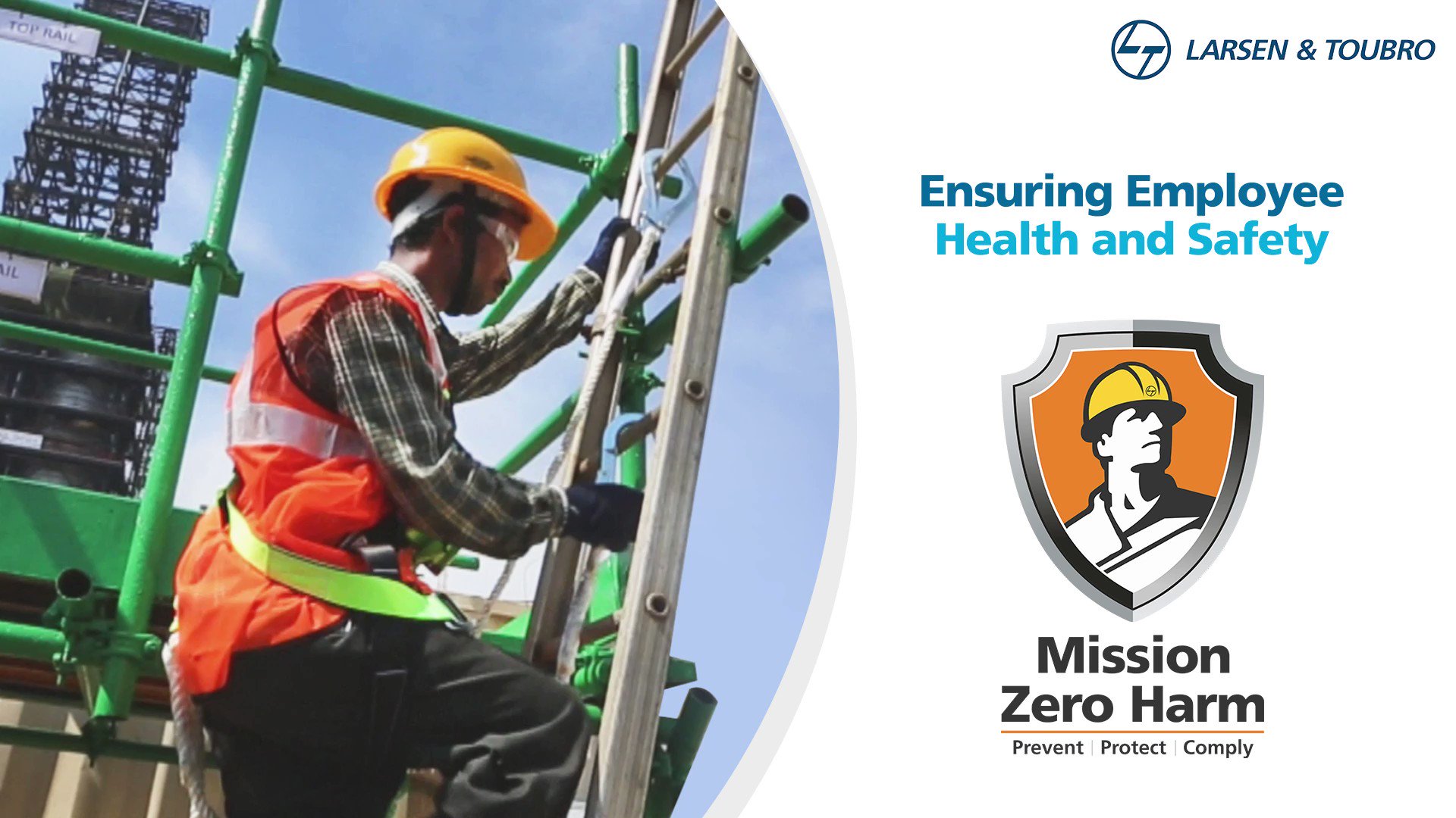 Larsen & Toubro on Twitter: "Mission Zero Harm for #HealthAndSafety is the cornerstone of our ...