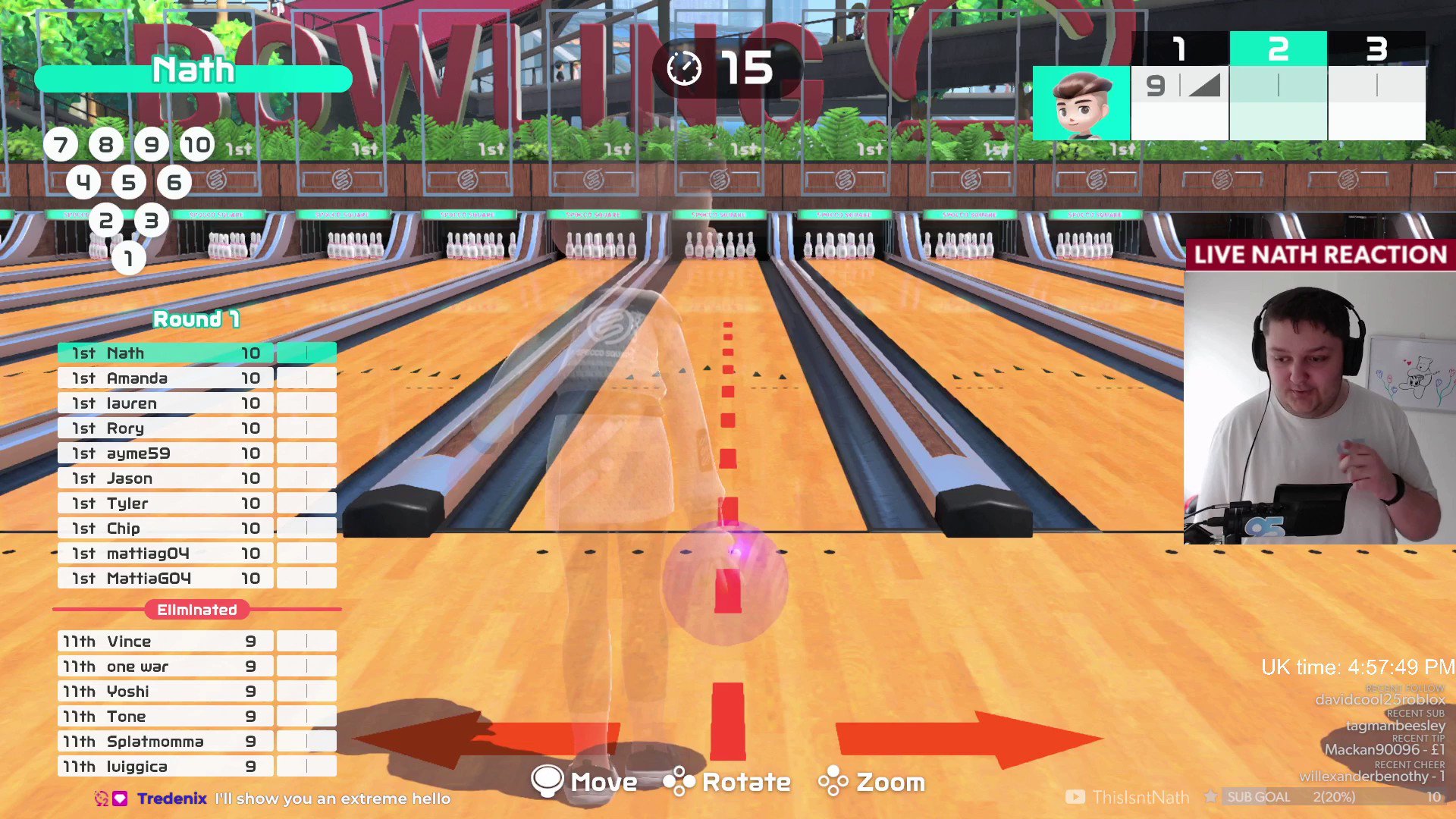 Wii switch bowling store