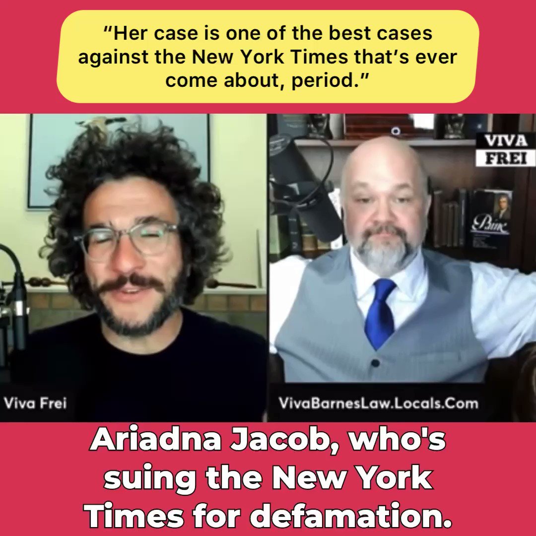 Ariadna Jacob on Twitter: "Taylor Lorenz lawsuit explained - @barnes_law @thevivafrei https://t ...