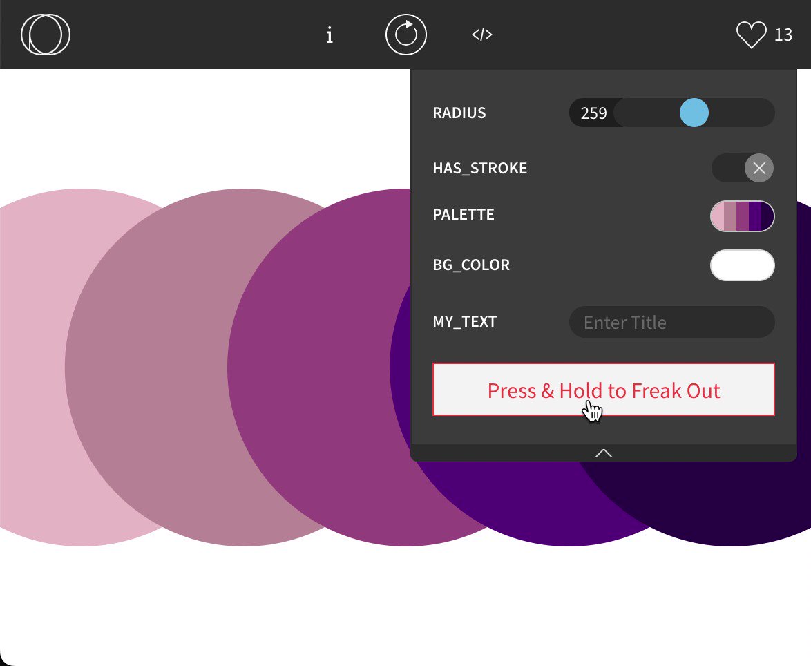 OpenProcessing 🇺🇦 on Twitter: "📣We added a 🔤 button option our OpenProcessing Configurator ...