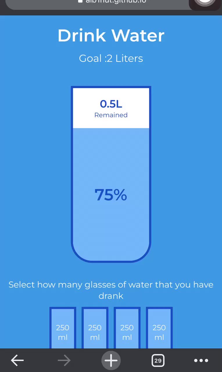 Albert Nutifafa Dovlo On Twitter Mini Project 16 Front End Development I Built Drinking