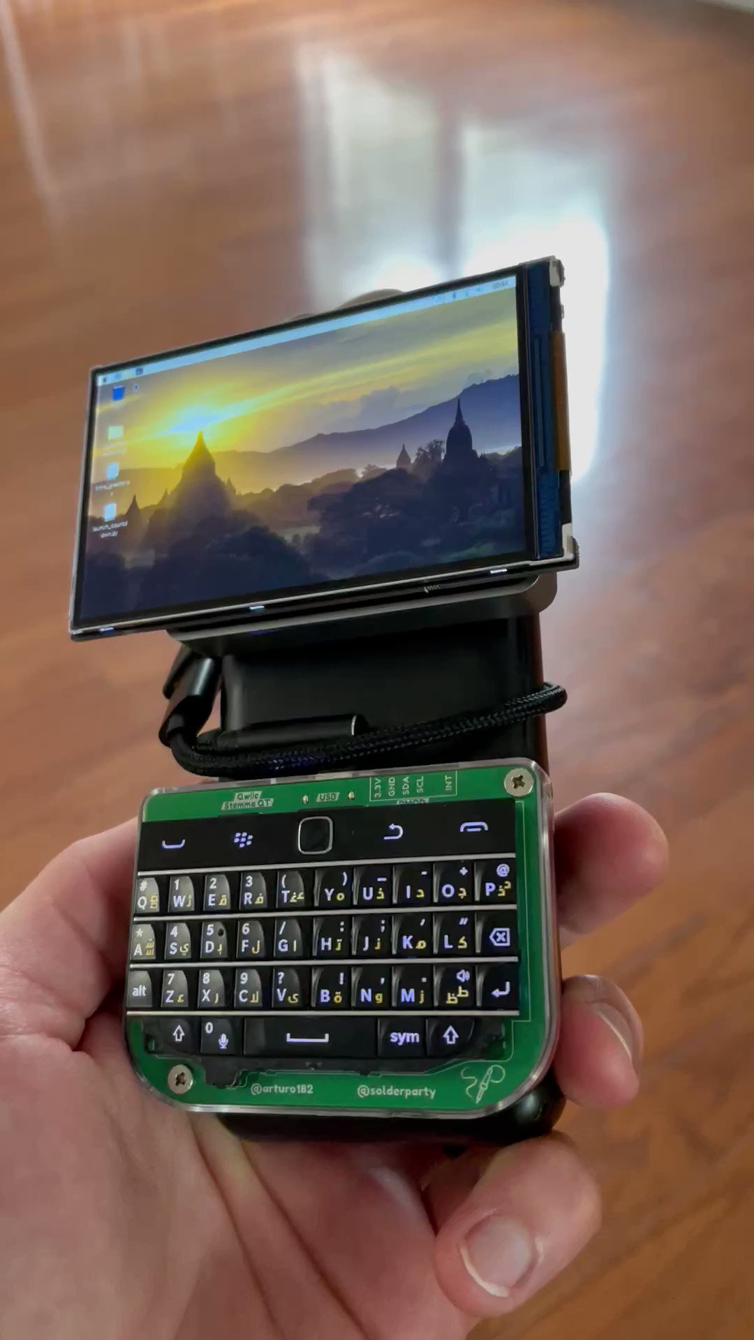 Chris Remboldt on Twitter: "Beta build of my portable #python practice #cyberdeck rig. @pimoroni ...