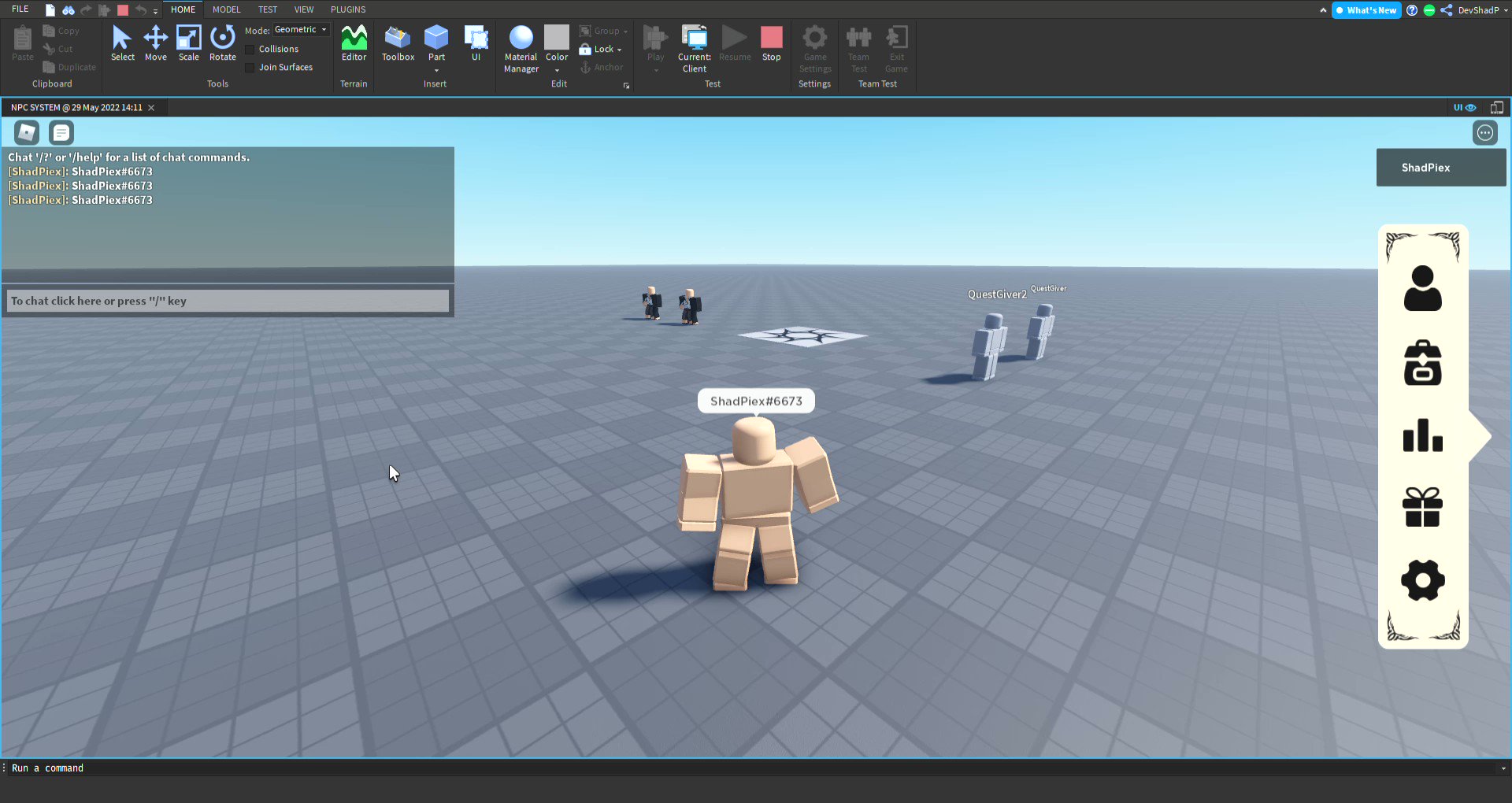 ShadPiex on Twitter: "🔷Hey! I developing my own UI Module and wanted to show you a quick example ...
