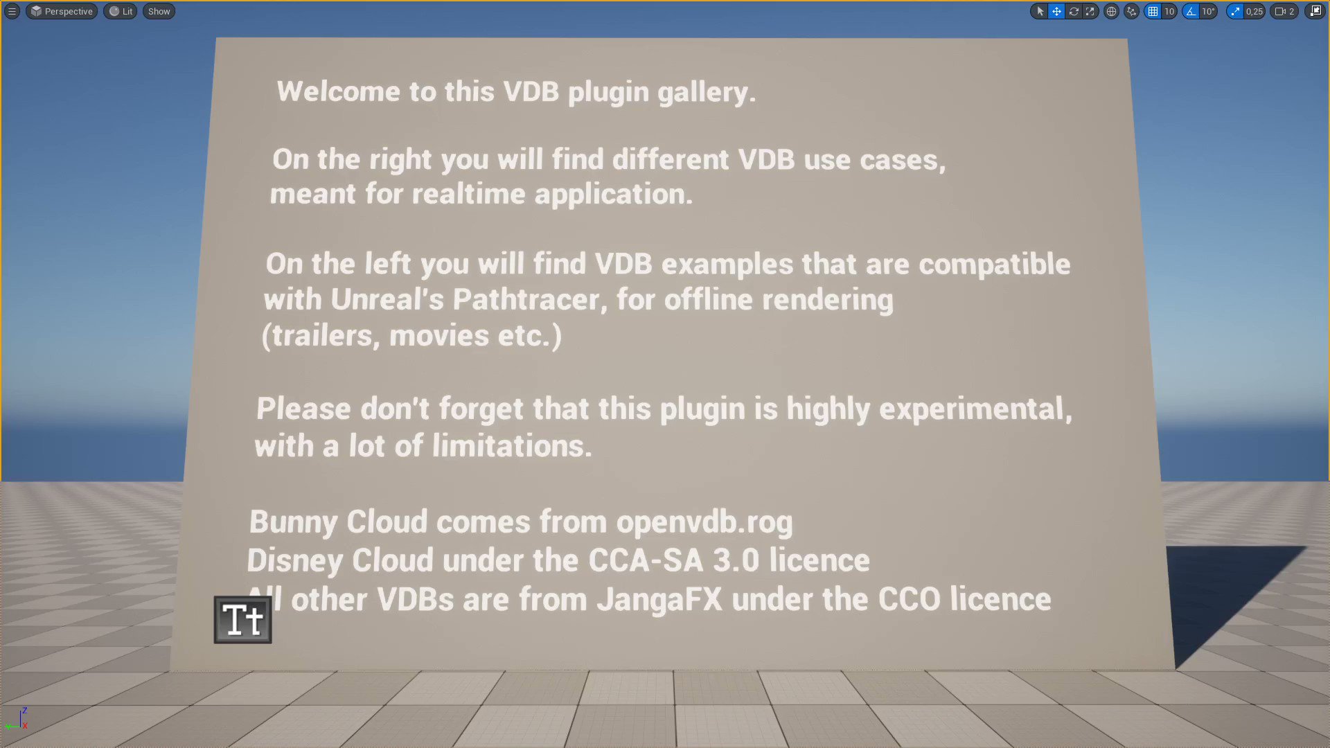 Thibault Lambert on Twitter: "This demo level is also included in the release (SparseVolumetrics ...