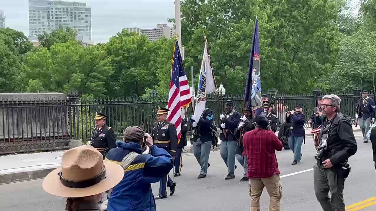 Sharman Sacchetti on Twitter: "A reenactment of the all- Black 54th ...