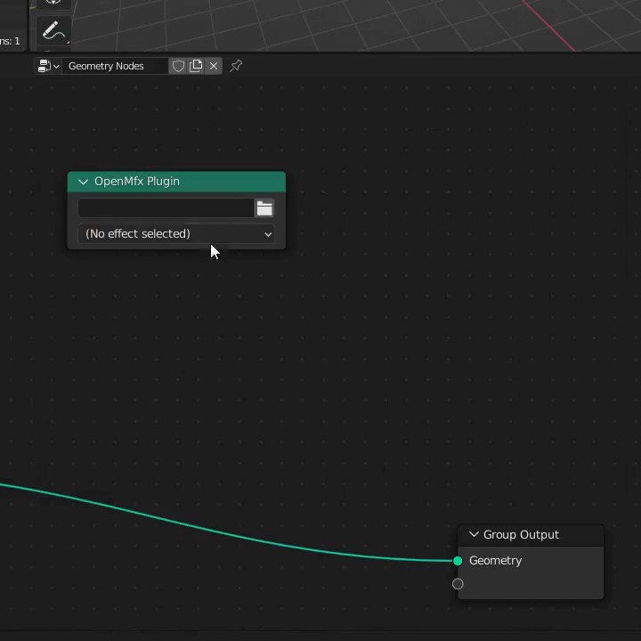 Élie Michel 🍪 on Twitter: "The #OpenMfx Geometry Node is taking shape! Dynamic loading of mesh ...