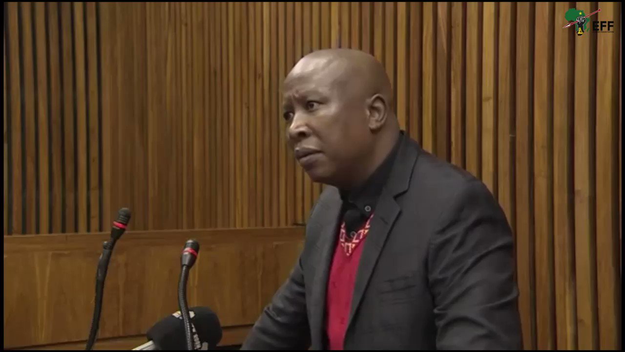 Economic Freedom Fighters on Twitter: "[MUST WATCH]: CIC @Julius_S_Malema commenting on a video ...