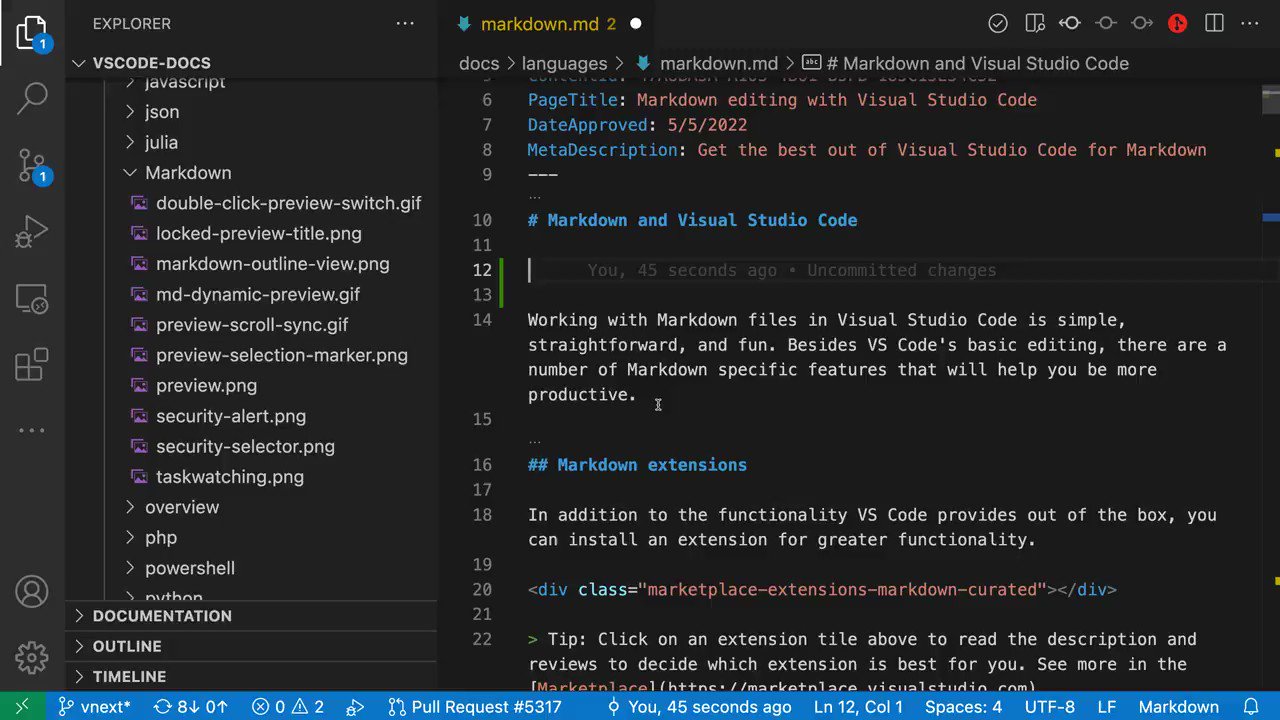 Matt Bierner on Twitter: "Today's @code tip: Markdown drag and drop Quickly insert images or ...