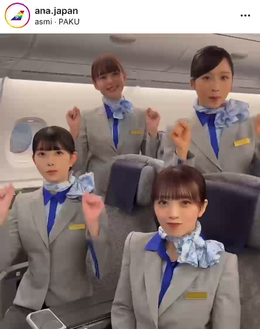 💸DAGASHI🐈 on Twitter: "RT @takigare3: 【悲報】ANAさん、キャビンアテンダントの制服を着たAKB48メンバーが踊る動画をUPして一部の人達からすごく怒られる"