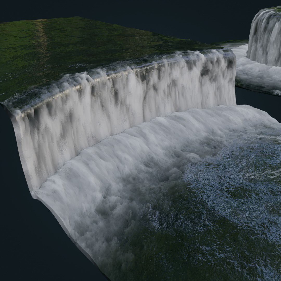 Bbbn19 on Twitter: "Since 3.2 is out, I have updated the Realtime Waterfall Shader (2D and 3D ...