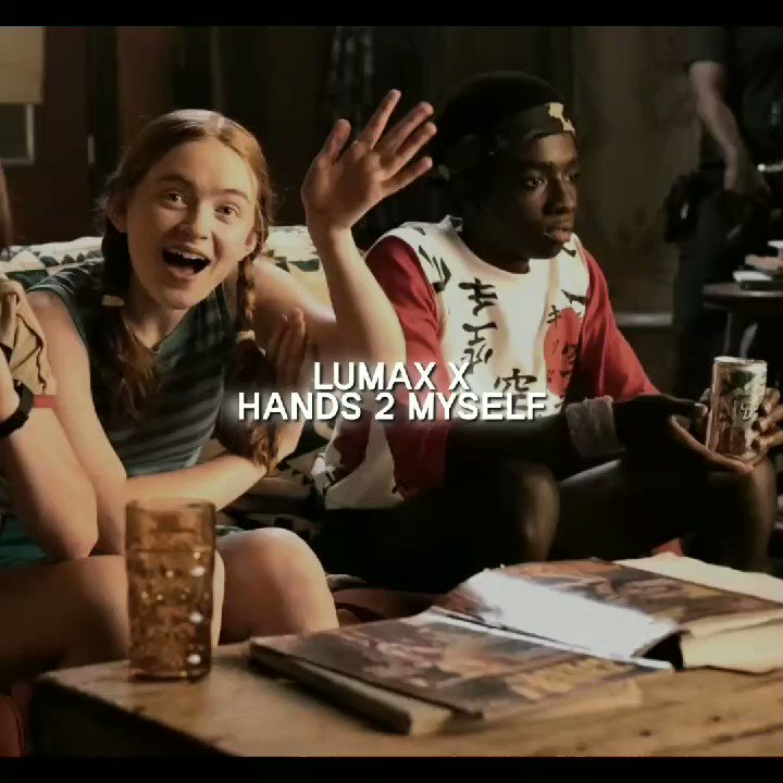 . on Twitter: "lumax hands to myself selena gomez lucas sinclair max mayfield sadie sink caleb ...