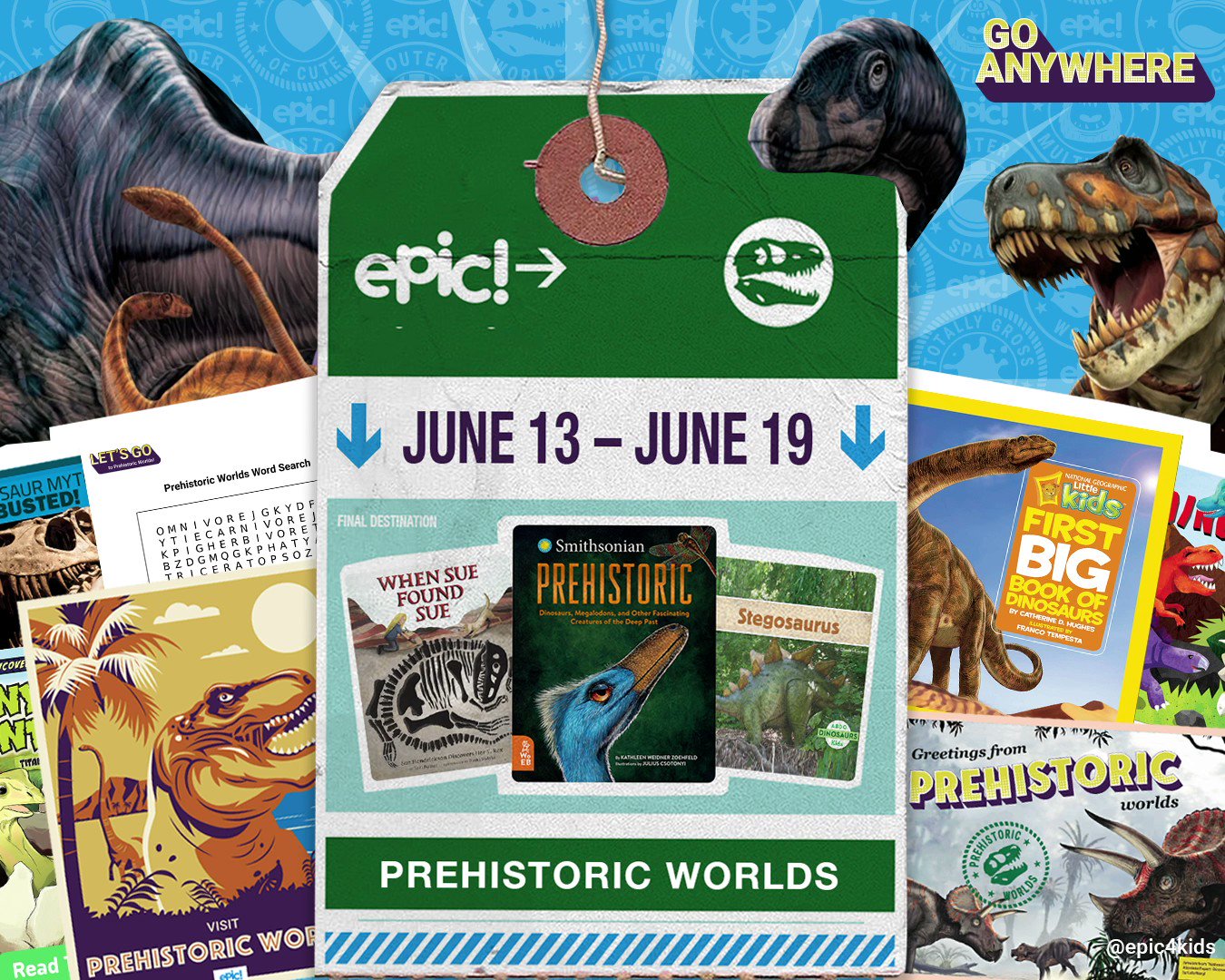 Epic for Kids on Twitter: "Travel back to the time when dinosaurs ...