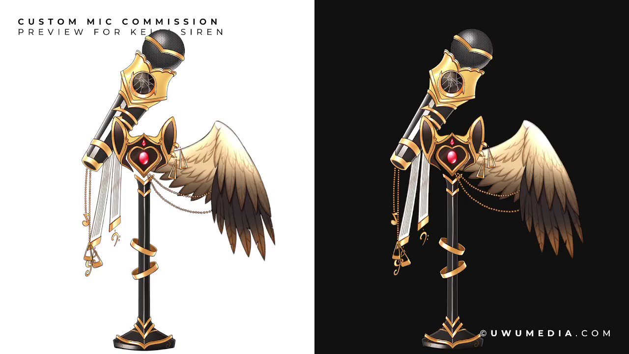 UWU MEDIA | KAWAII GRAPHICS STUDIO on Twitter: "A beautiful one of a kind microphone we got to ...