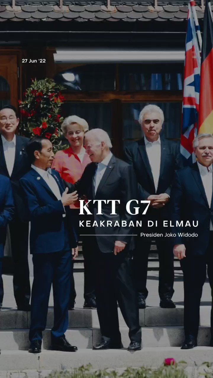 Joko Widodo on Twitter: "Hadir sebagai mitra sekaligus Presidensi G20 di KTT G7 yang ...