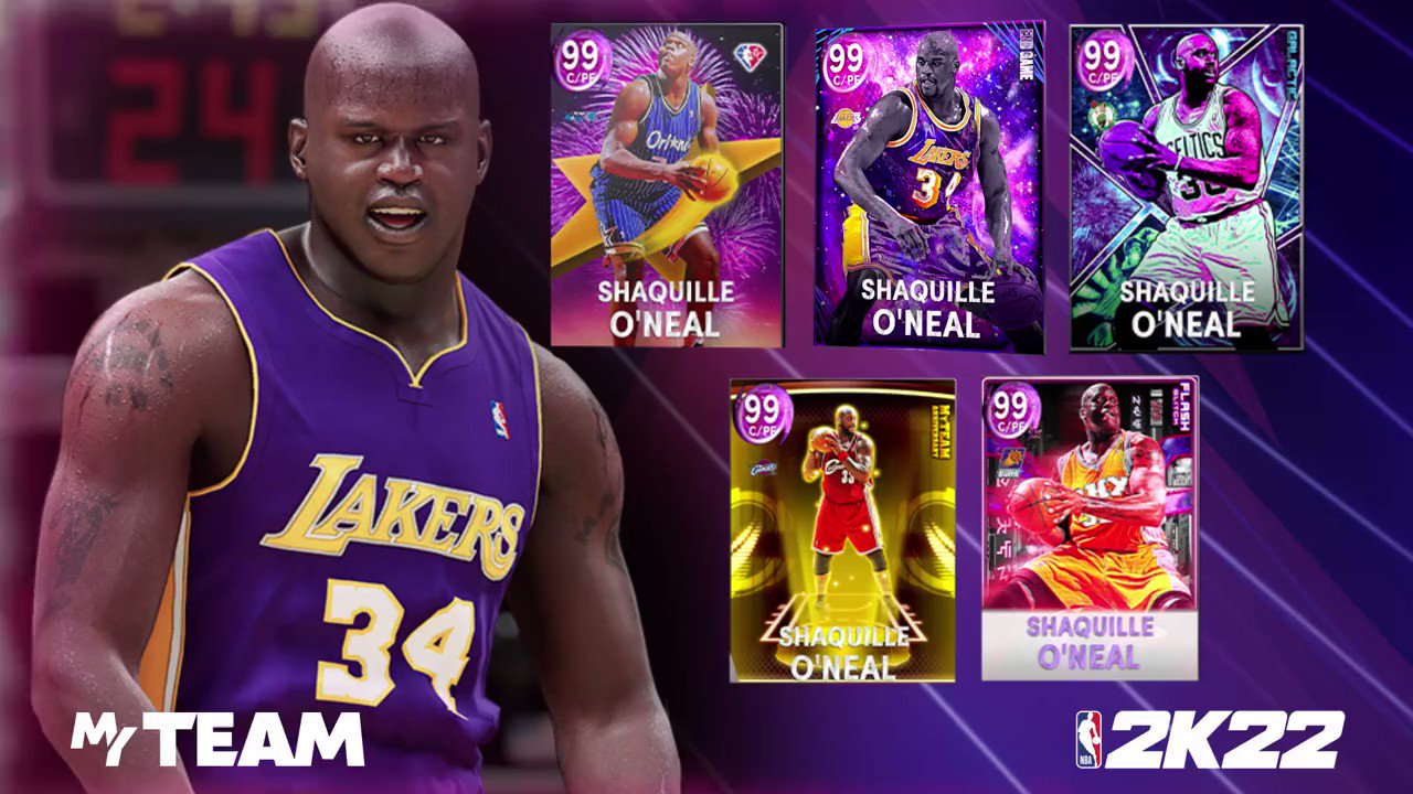 NBA 2K22 MyTEAM on Twitter: "New Dark Matter Shaq cards coming tomorrow in Shaq and Kobe End ...