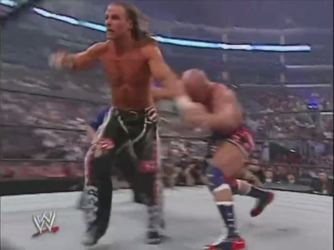 𝕁𝕦𝕤𝕥𝕚𝕟 on Twitter: "Unpopular opinion: Shawn Michaels’ WrestleMania match with Kurt Angle is ...