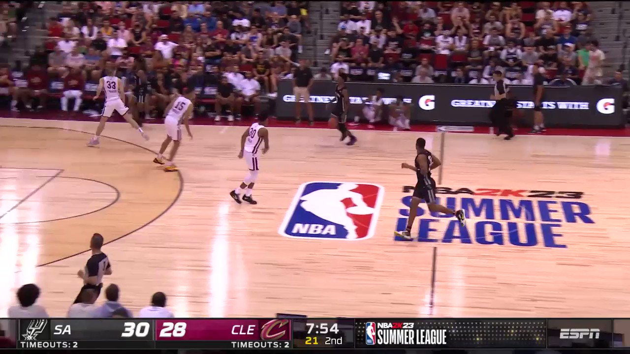 NBA on Twitter: "No hesitation for Blake Wesley from deep 3️⃣ Live Now on NBA TV https://t.co ...