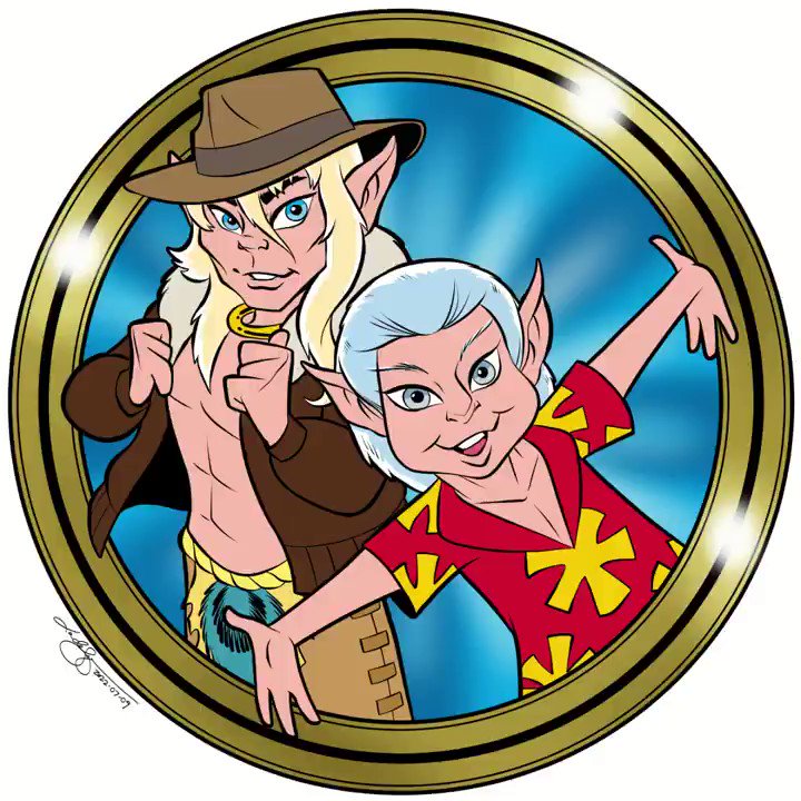 Lar On Twitter Timelapse Cutter And Skywise Elfquest Rescue Rangers Enjoy