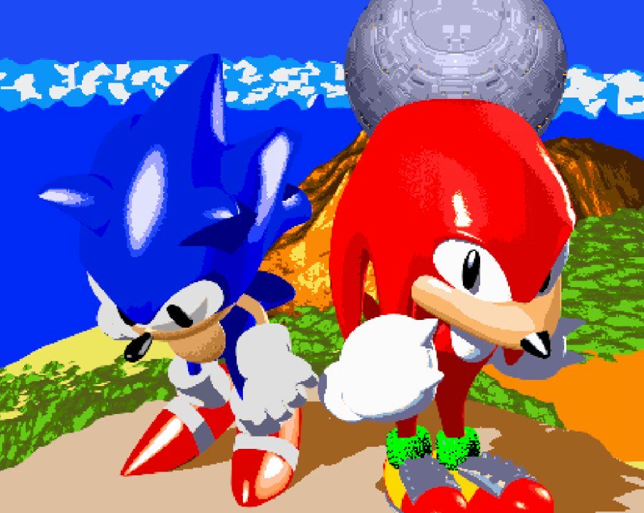wolforam on Twitter: "Sonic & knuckles title screen recreated #sonicthehedgehog https://t.co ...