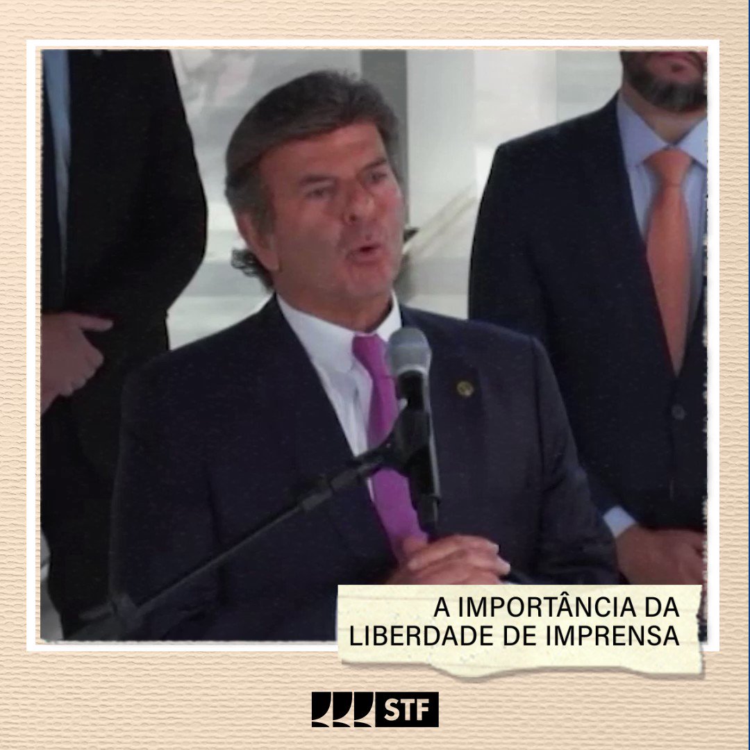 Stf On Twitter A Liberdadedeimprensa Está Prevista Na Constituição E