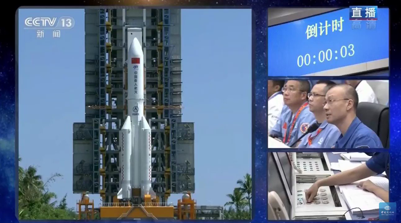 Spaceflight Now on Twitter: "Liftoff of a Long March 5B rocket and the Wentian science module on ...