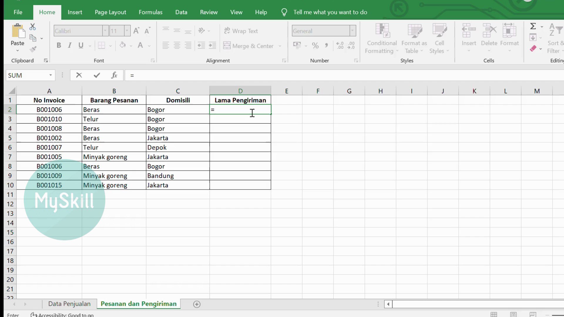 MySkill - Si Paling Belajar 💎 on Twitter: "Tutorial menggunakan rumus excel Hlookup dan Vlookup ...