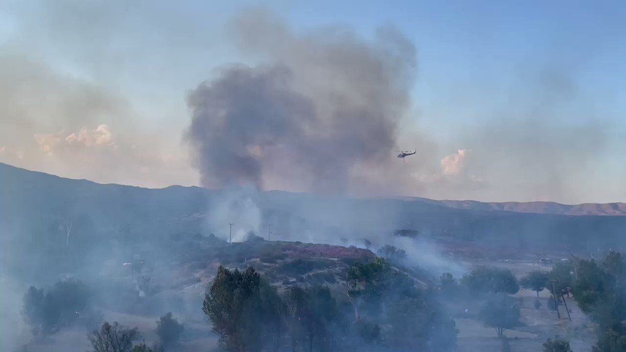 CAL FIRE BDU on Twitter: "#HighwayFire Update 40-50 acres 3 structures destroyed. Shifting winds ...
