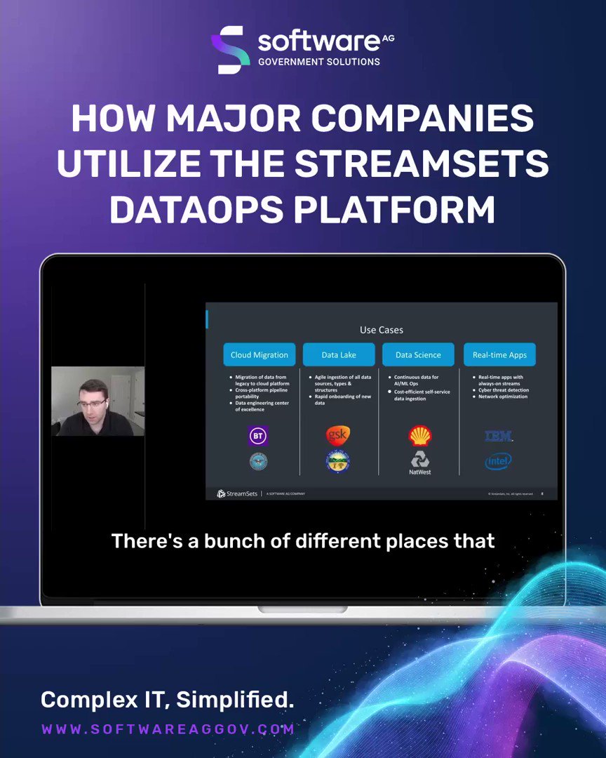 Software AG Government Solutions on Twitter: "The StreamSets DataOps platform is a very ...