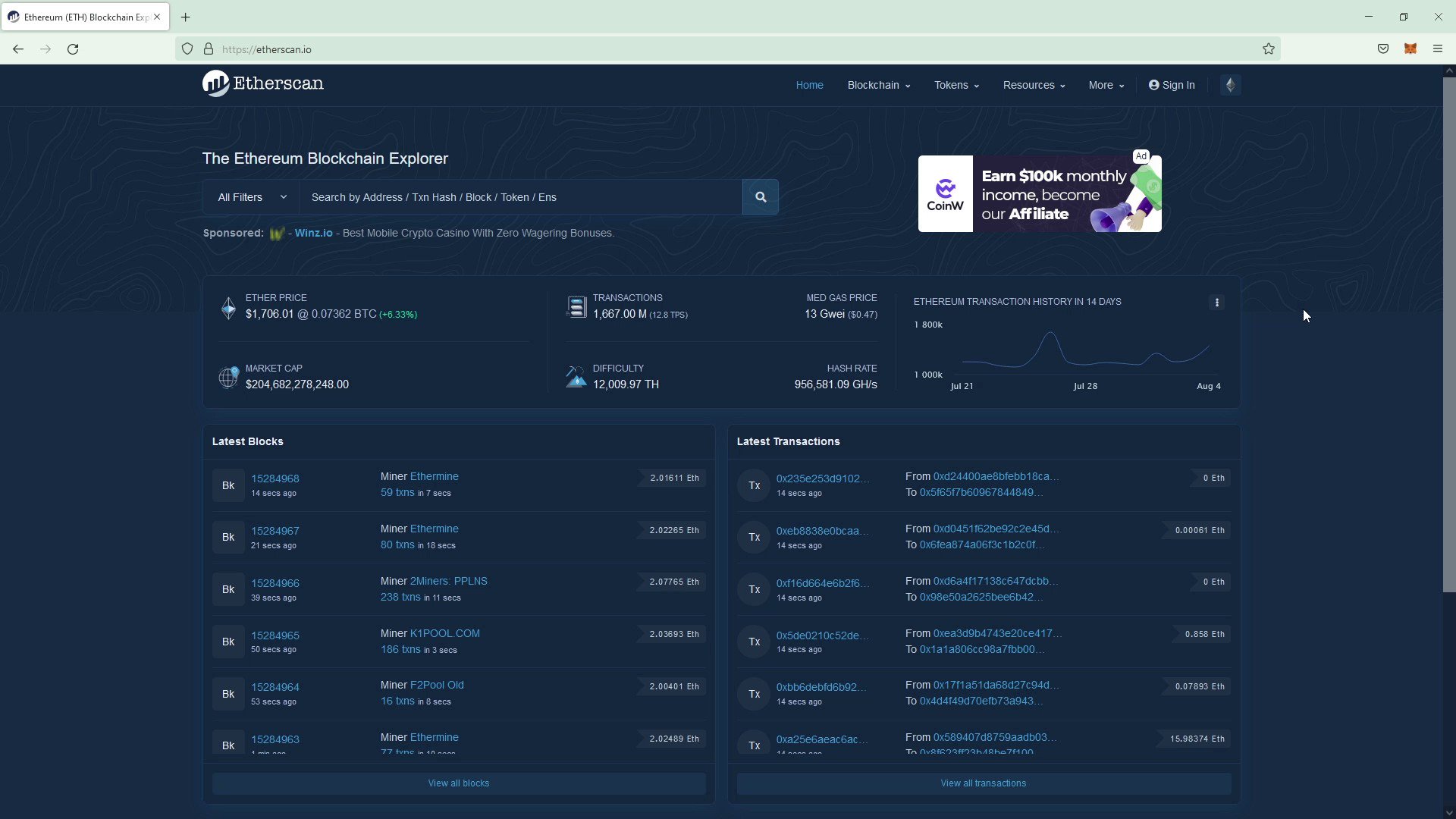 Etherscan (@etherscan) / Twitter