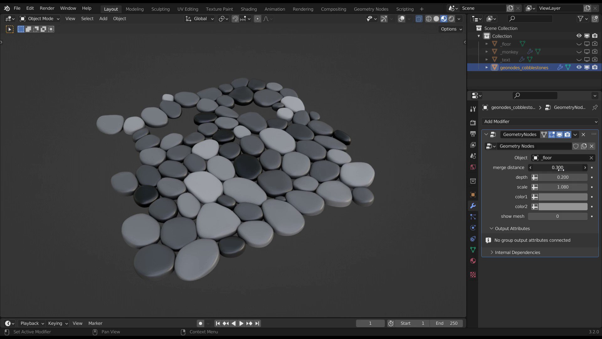 redjam9 on Twitter: "Easily create procedural cobblestone effects like this in my new # ...