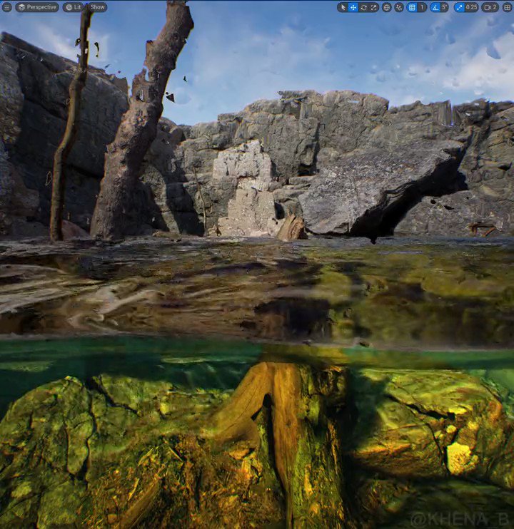 80 LEVEL on Twitter: ".@Khena_B demonstrated a realistic water shader made with Unreal Engine 5 ...