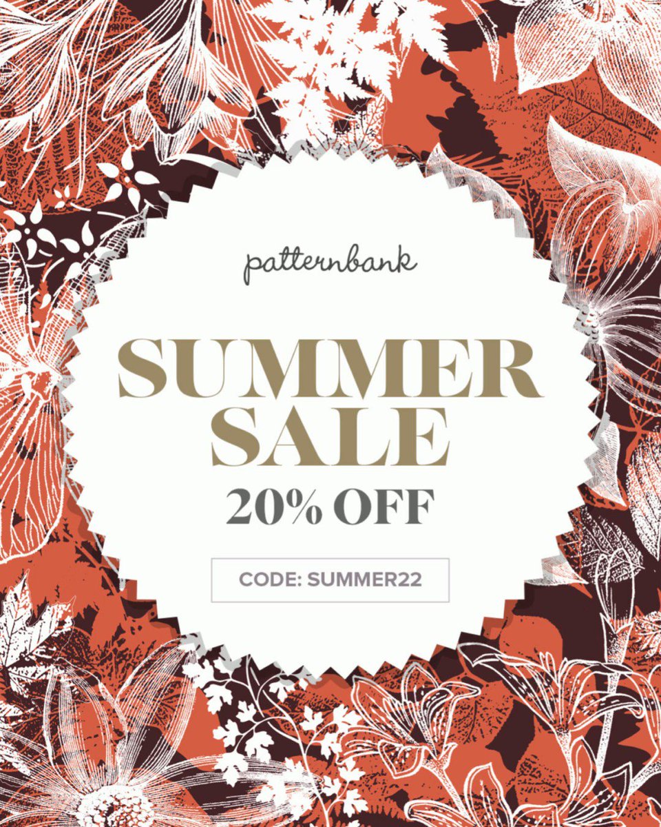 Patternbank On Twitter Our Summer Sale Is Now Live With 20 OFF All Purchases On The Site 