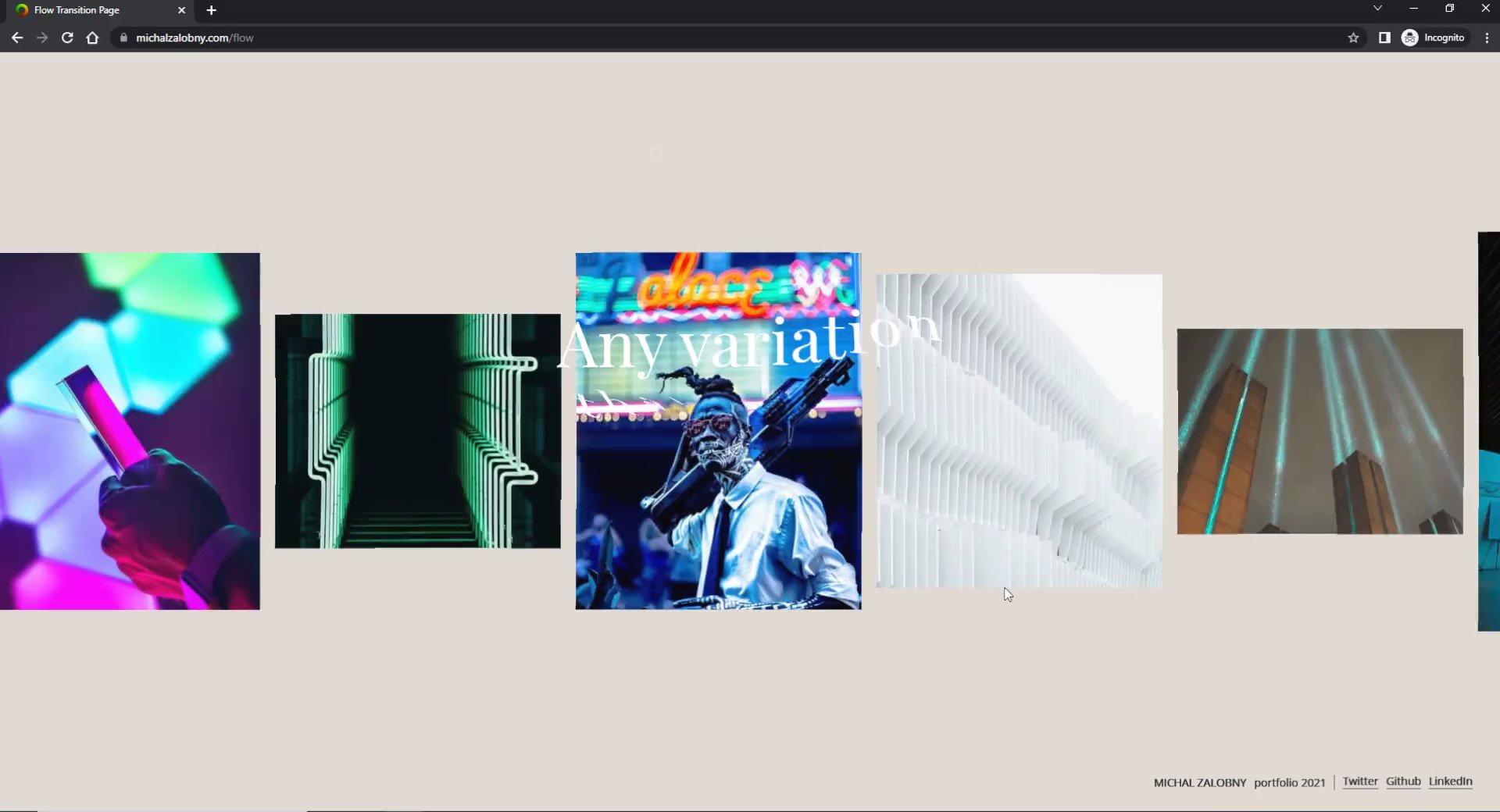 Michal Zalobny on Twitter: "WebGL carousel and images synced with HTML 💫 Live: https://t.co ...