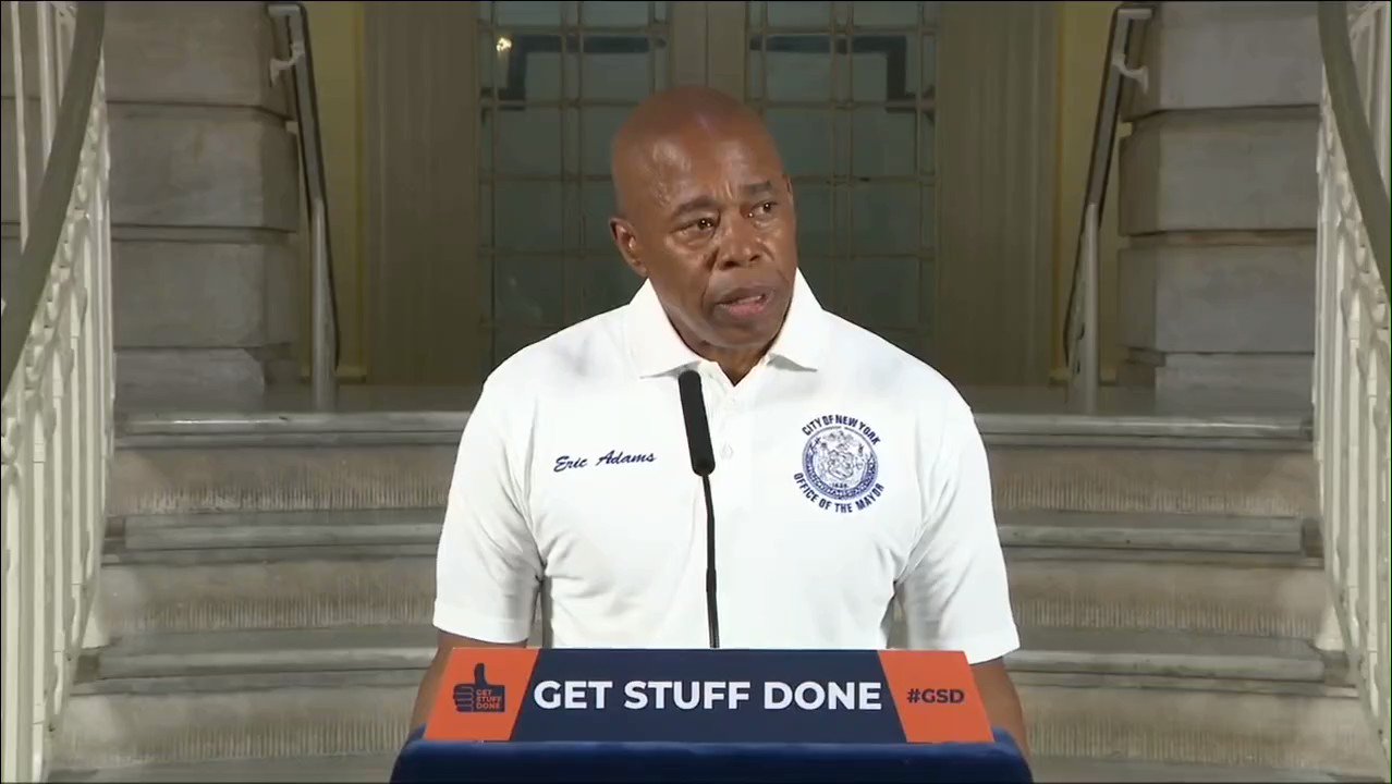 Breaking911 On Twitter Watch — Mayor Eric Adams On Texas Gov Abbott