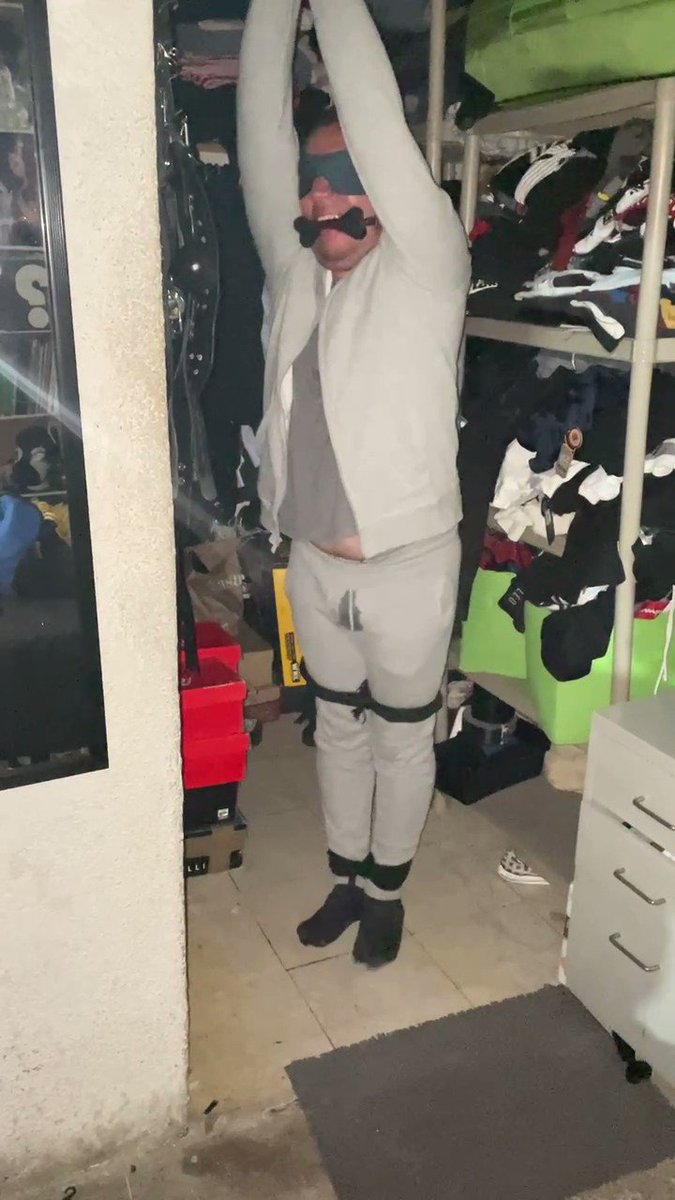 Master Blackmou On Twitter Tied Mxtied And Gagged In The Closet You
