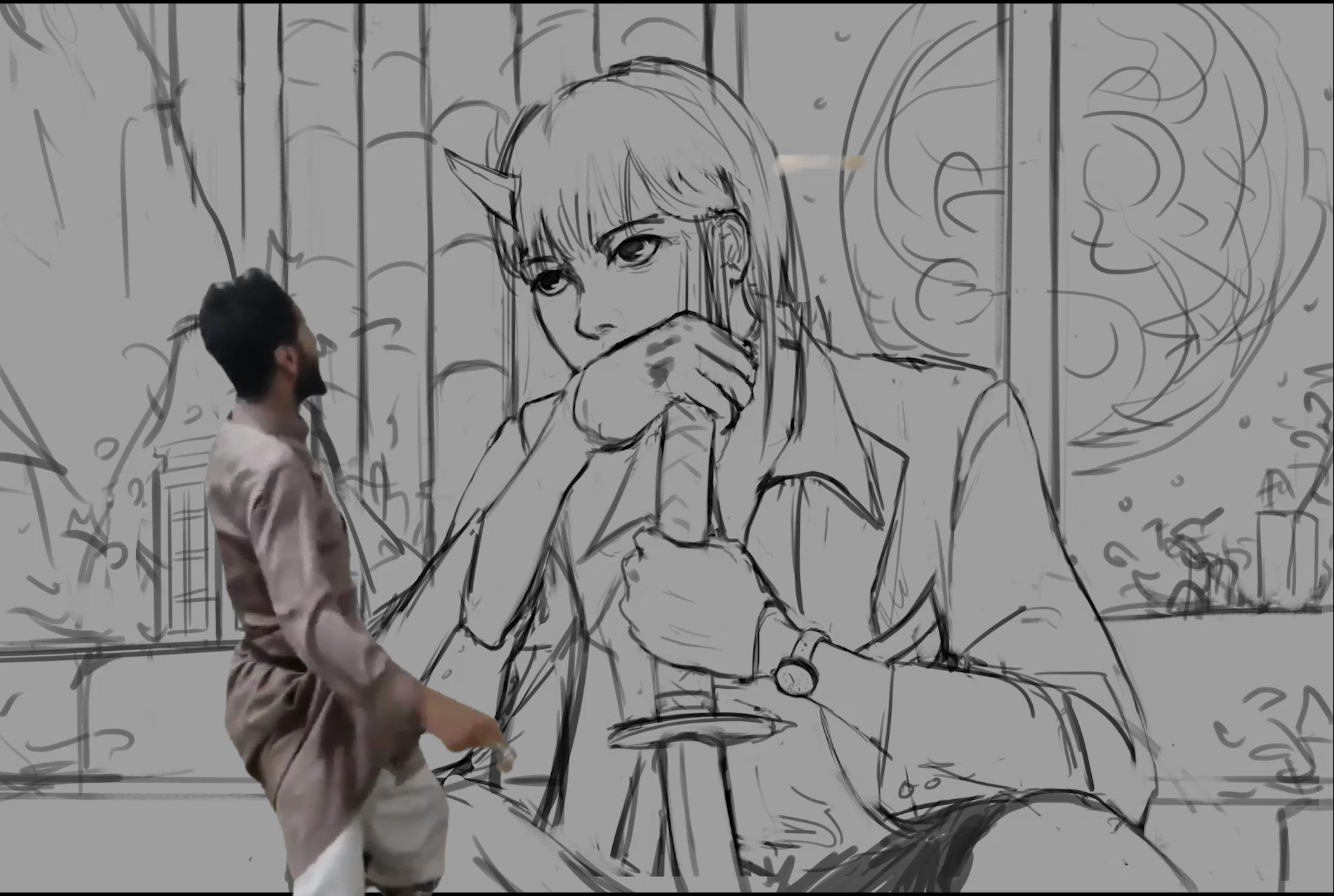 #AbbieBase on Twitter: "Art! Process buat karya sender kemarin :D temen2 pada lebih suka dari ...