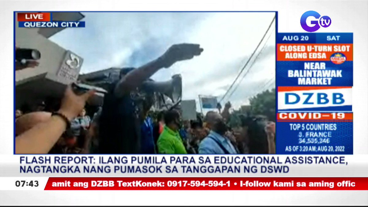 DZBB Super Radyo on Twitter: "FLASH REPORT: (2/3) Ilang nakapila para kumuha ng educational ...