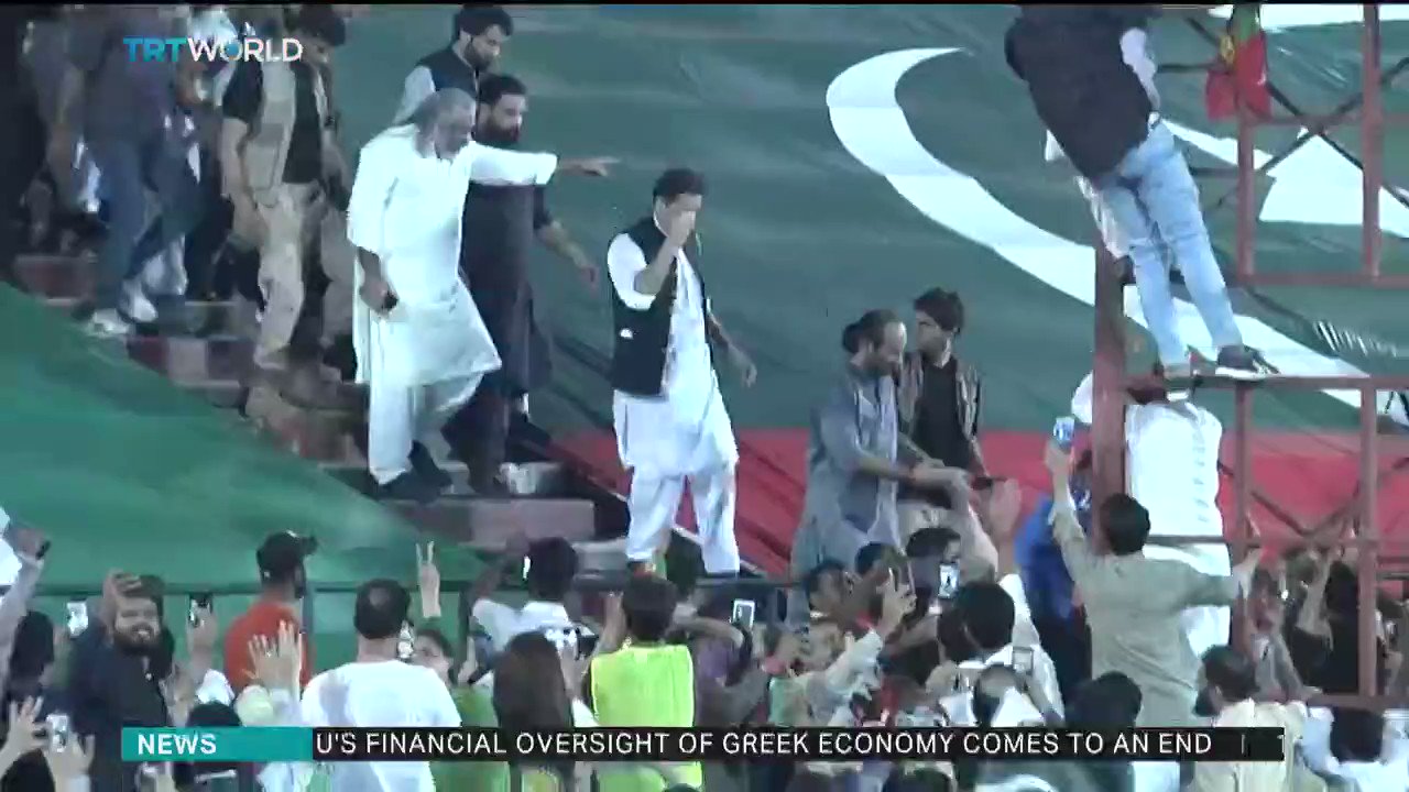 TRT World Now on Twitter: "Pakistan's media watchdog bans live telecasts of former PM Imran Khan ...