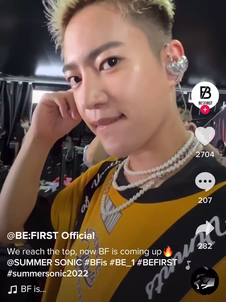 🐩naochin🐩🐩🐩🐢 •*¨*•.¸¸☆*･♡🎁 on Twitter: "ひぇ〜😳😍💕 🫢 #RYOKI BE:FIRST Officialの投稿動画を楽しみましょう！#TikTok ...