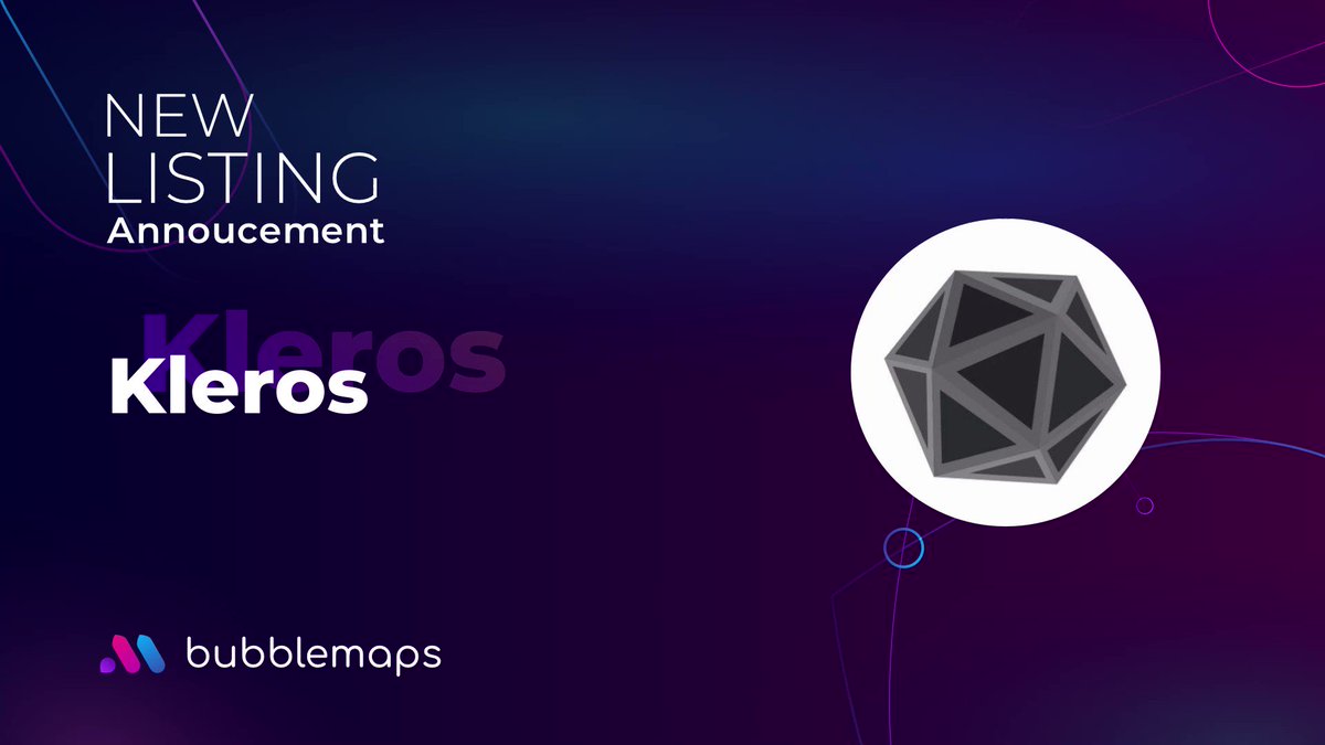 Bubblemaps 🫧 on Twitter: "Welcome to Bubblemaps @Kleros_io 🎉 http://app.bubblemaps.io/eth/token ...