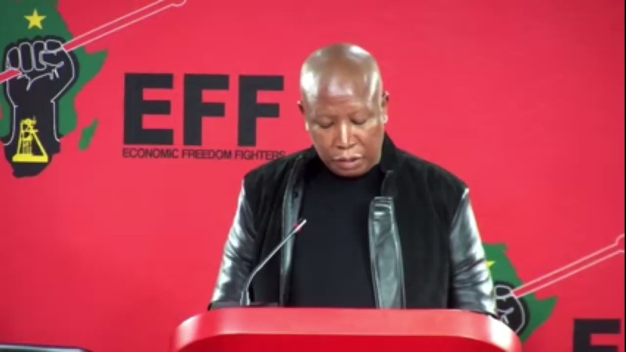 Economic Freedom Fighters on Twitter: "♦️ICYMI♦️ CIC @Julius_S_Malema addressing at the # ...