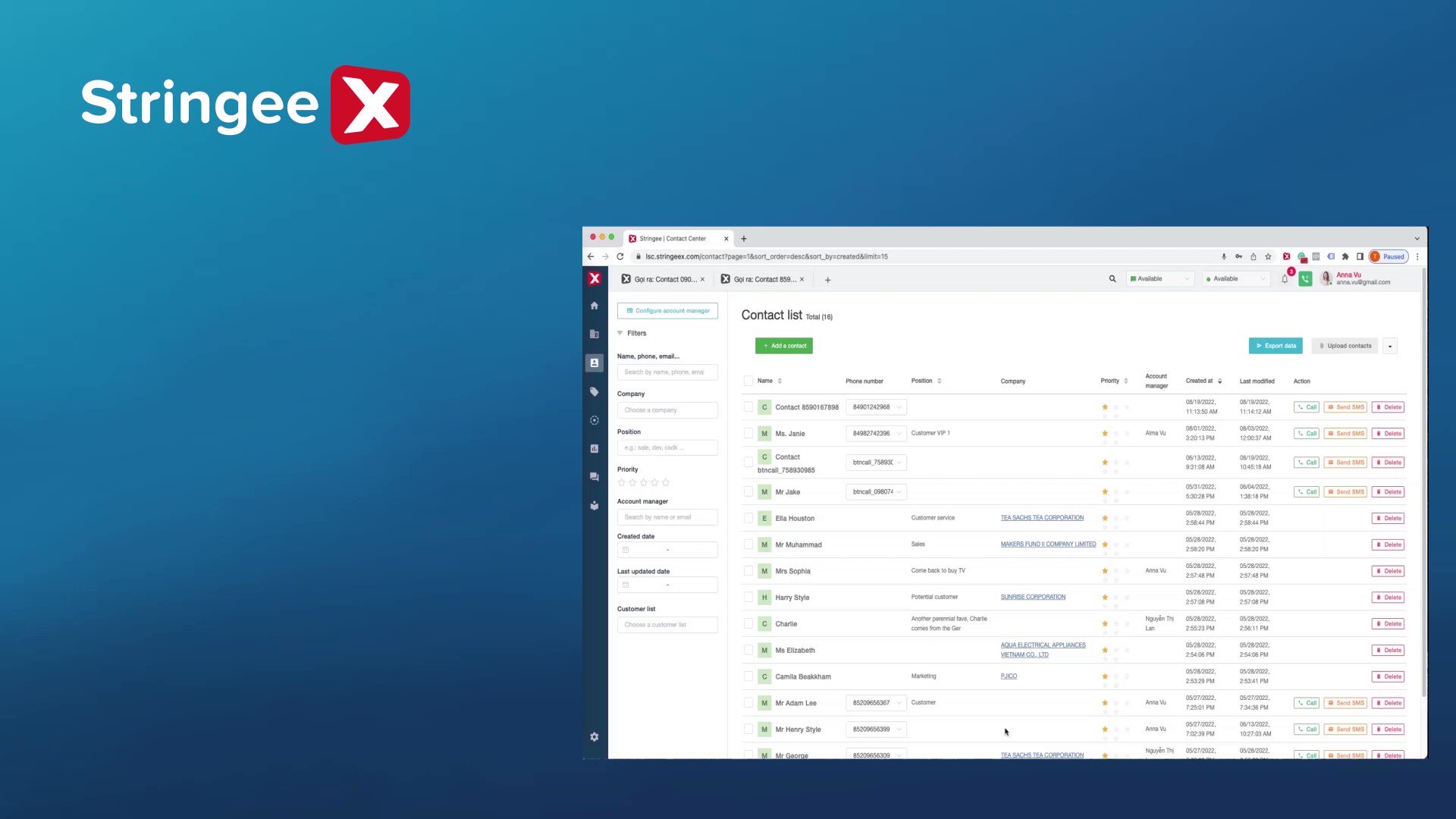 StringeeX Contact Center (@Stringee_X) / Twitter