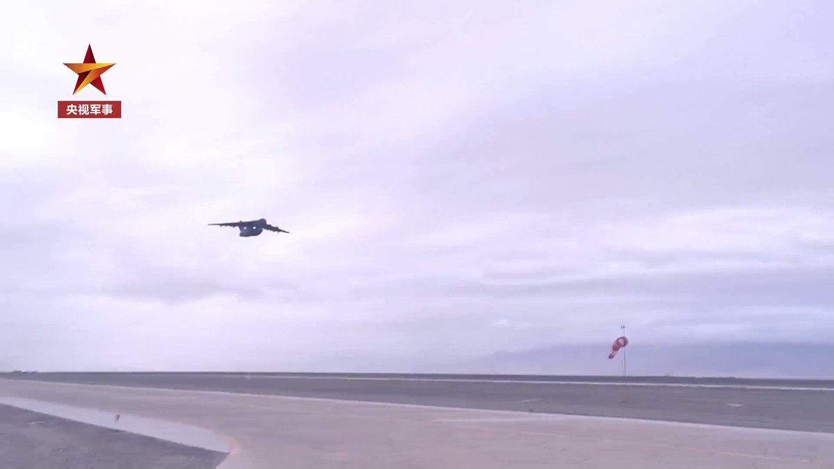 An airborne unit of the PLA Air Force conducts heavy equipment airdrop training. China Daily ...